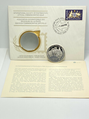 International Society of Postmasters Sterling Silver Proof Medal ...