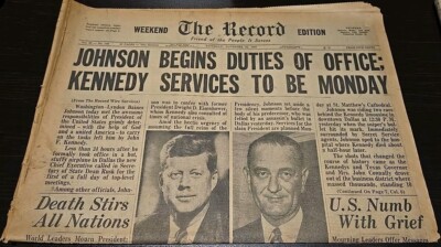 The Record Weekend Edition Saturday, November 23, 1963 JFK Partial ...