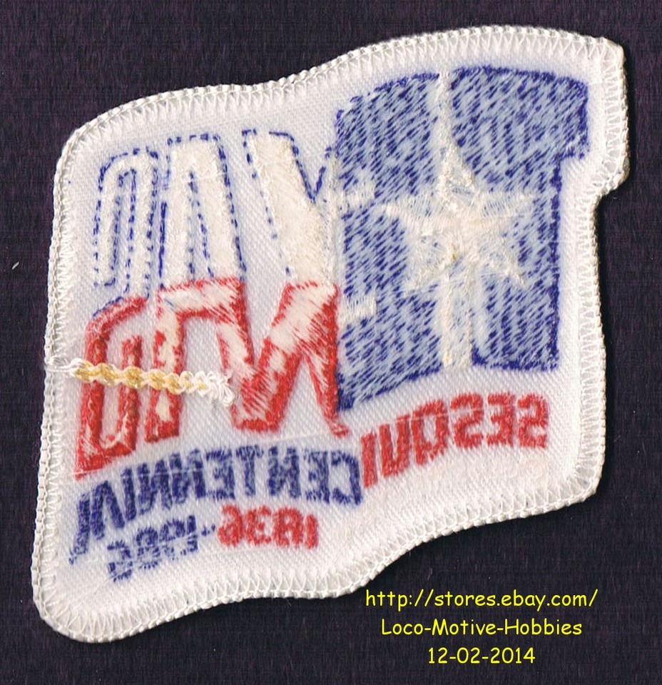 LMH PATCH Badge TEXAS SESQUICENTENNIAL Celebration 1836 1986 Flag Lone ...