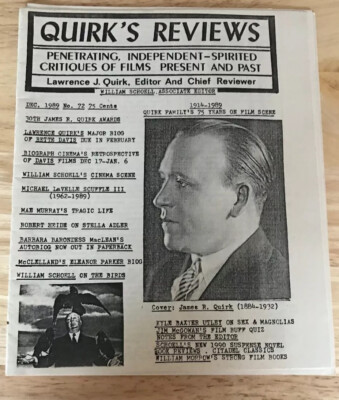 Quirk’s Reviews-Lawrence J. Quirk-December 1989 No.72 | eBay