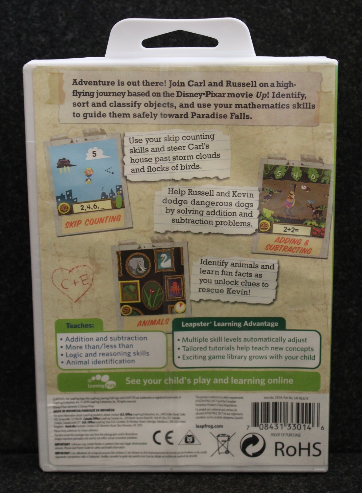 LeapFrog Leapster Learning Game Disney-Pixar UP - Expanded Play for ...