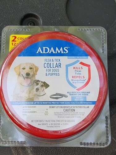 Adams Flea & Tick Collar for Dogs & Puppies 2 Pack 100% CHARITY | eBay