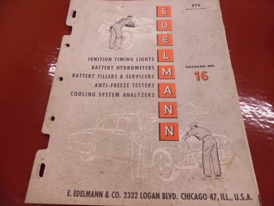Vintage Edelmann Parts Sales Catalog Book | eBay