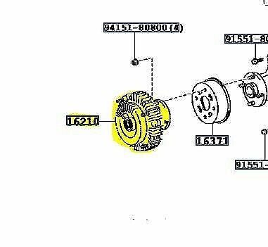 Genuine Toyota Land Cruiser VDJ76 VDJ78 VDJ79 1VDFTV Coupling Fluid ...