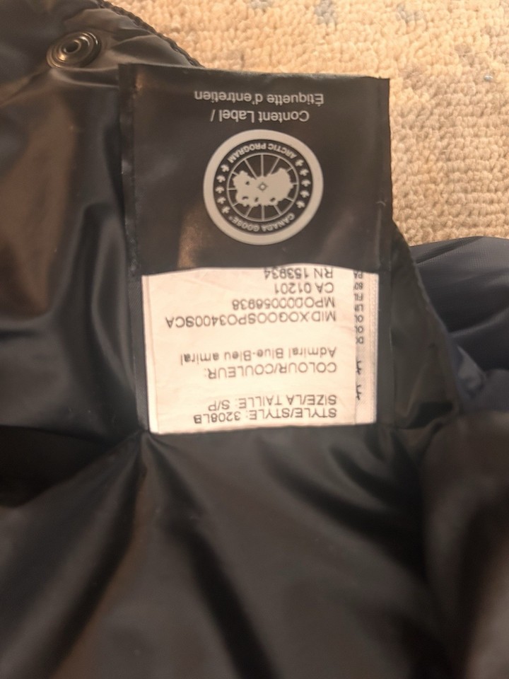Canada Goose Rowley Parka-Black Label, Size S | eBay