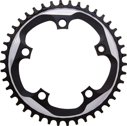X-Sync Chainring - SRAM X-Sync Chainring 44 Teeth 110mm BCD Polished ...
