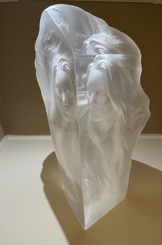 Frederick Hart Acrylic Sculpture Signed Lucite Artwork Female Nude ...