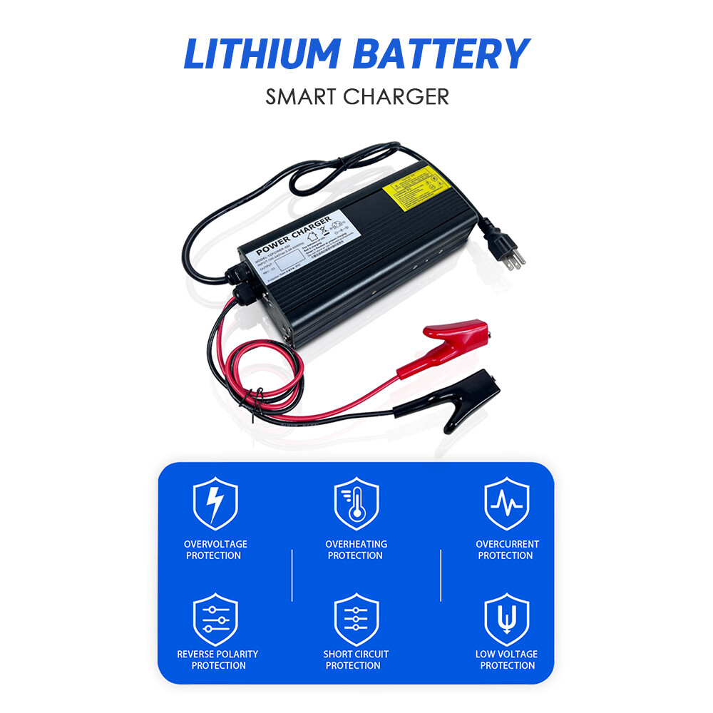 14.6V 10/20A AC/DC Lithium Battery Charger for 12V Lithium Iron LiFePO4 ...