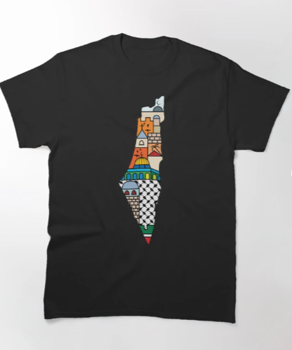 I Love Palestine My Homeland Palestinian Map with Kufiya Hatta Pattern ...