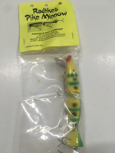 NEW Radtke's Pike Minnow, Single Jointed, Pike, Musky Lure, FREE ...