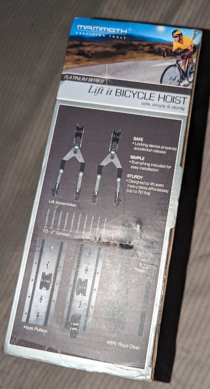 Mammoth Lift It Bicycle Hoist Bicycle Storage Hang | eBay