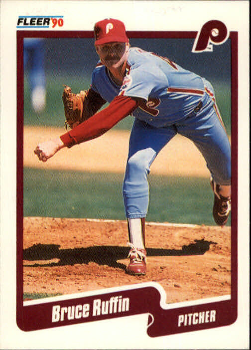 1990 Bruce Ruffin Fleer Baseball Card #572 | eBay