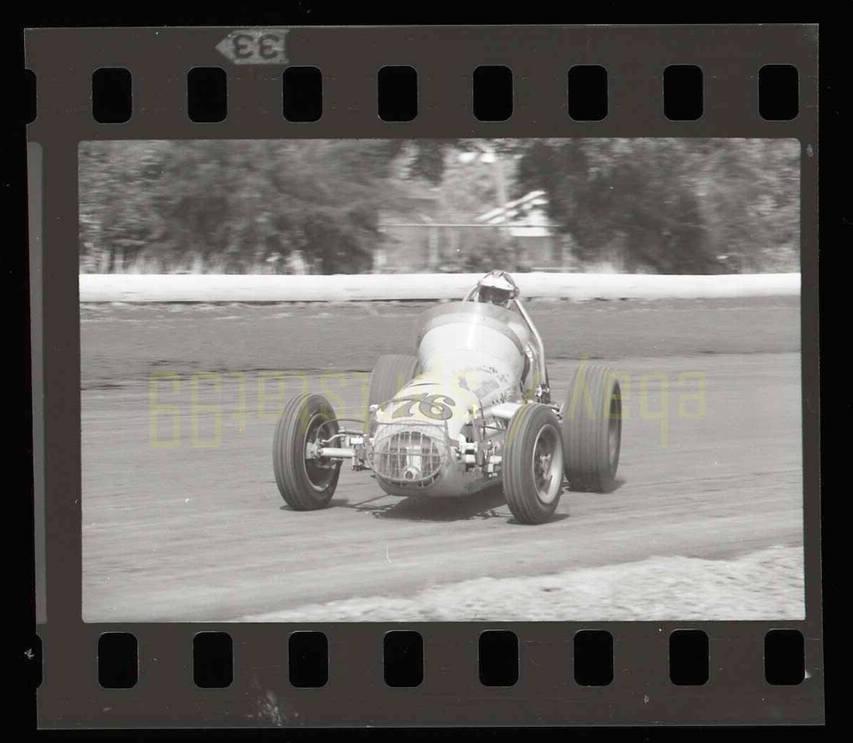 Bruce Jacobi #76 - 1968 USAC Golden State 100 - Vintage Race Negative ...