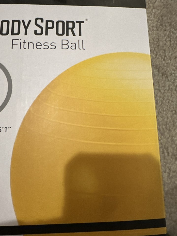 Body Sport 65 cm Medium Fitness Ball Latex Free Exercise Ball | eBay