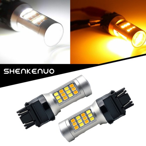 7443 7440 7444 LED Turn Signal Switchback White/Amber DRL Parking Light ...