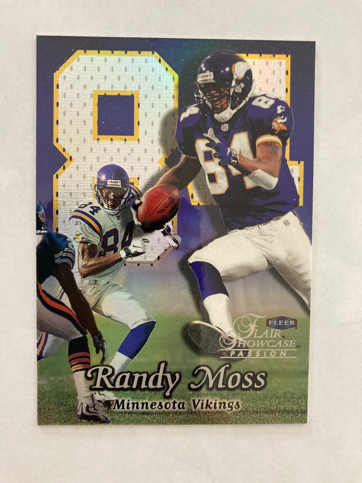 1999 Flair Showcase PASSION Row 2 Seat 78 Randy Moss HOF NICE Vikings ...