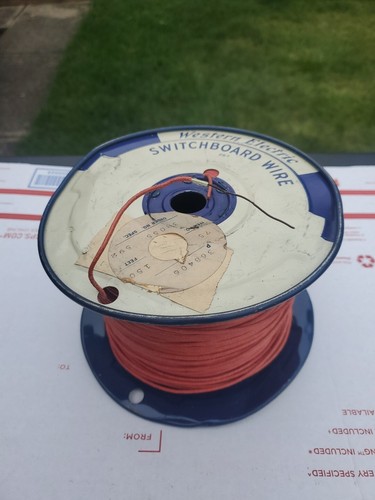 Vintage Western Electric Switchboard Wire Spool 20GA Silk Enameled | eBay