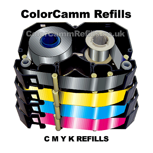 Color Camm CMYK AntiSnap Ribbon Refills & Blades - Roland PC60 PC600 ...