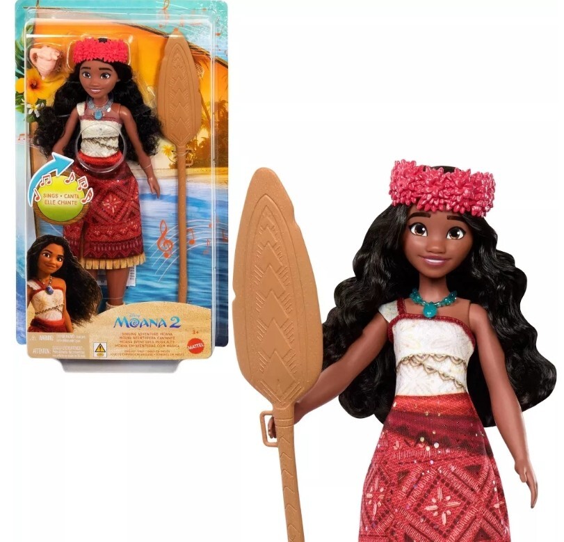 Disney Moana 2 Singing Adventure Moana Doll with Signature Outfit ...