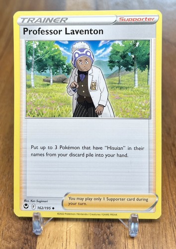 Professor Laventon 162/195 Non Holo Silver Tempest Trainer Pokemon Card ...