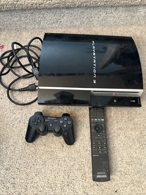 Sony PlayStation 3 PS3 Fat Console CECHH01 W/ Dualshock Controller And ...