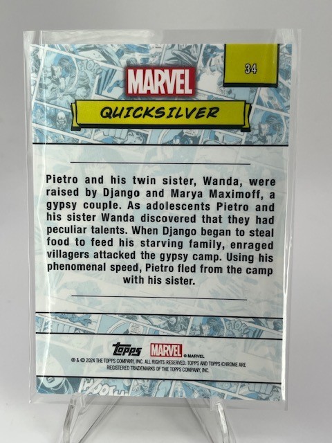 2024 Topps Marvel Chrome - Quicksilver - #34 | eBay