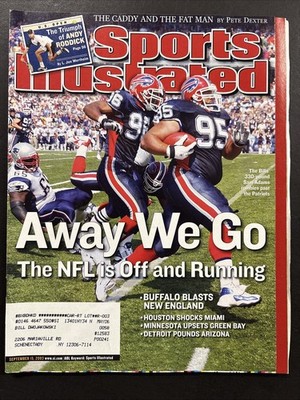 Sports Illustrated September 15 2003 Sam Adams Buffalo Bills Away We Go ...
