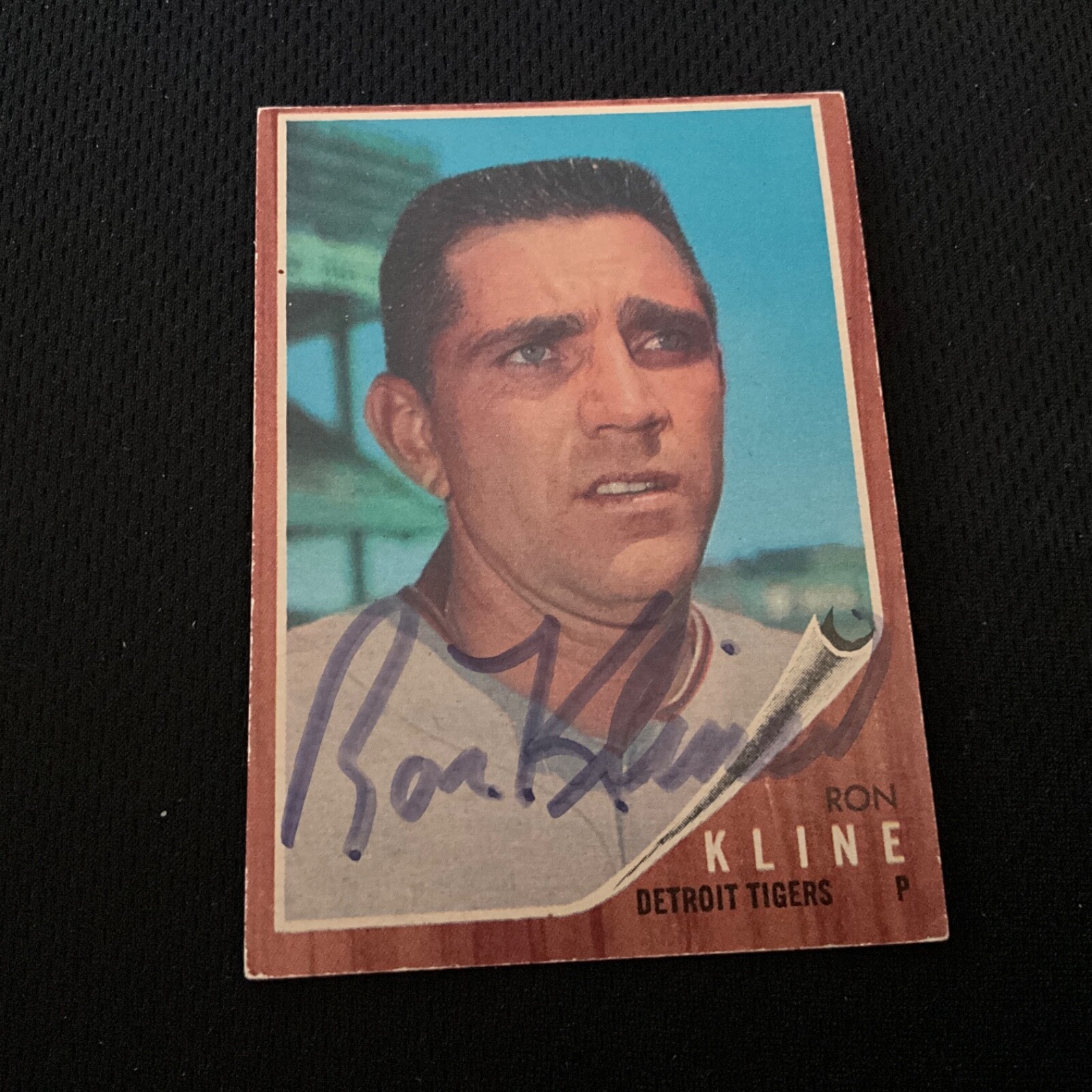Autographed 1962. Topps RON KLINE . DEC 2002 #A-1 | eBay