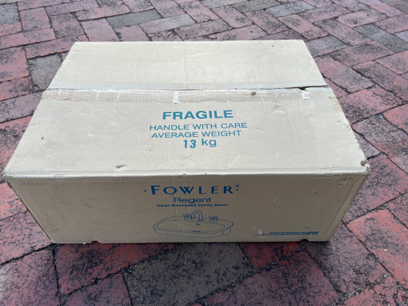 Fowler Hand Basin - Semi Recessed 3 Tap Hole White | eBay Australia