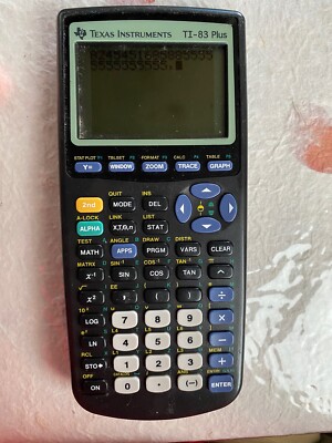 Texas Instruments TI-83 Plus Graphing Calculator - Black With Cover | eBay