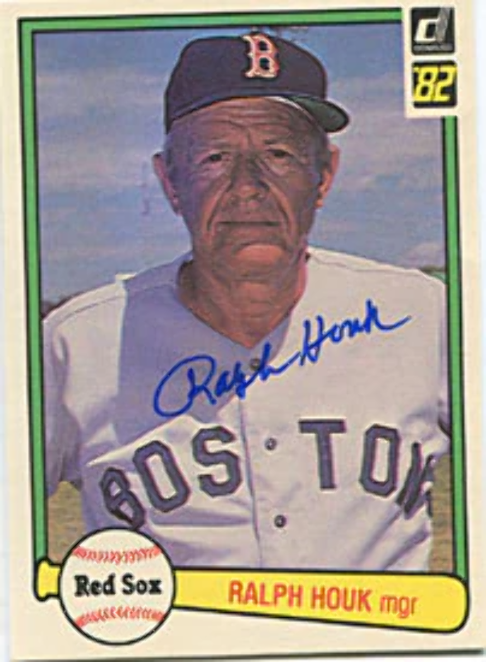 Ralph Houk Autographed/Signed 1982 Donruss Card | eBay