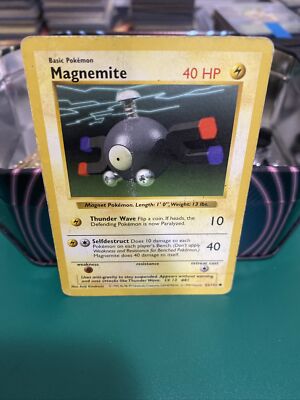 Pokémon TCG Magnemite Base Set 53/102 Regular Shadowless Common HP | eBay
