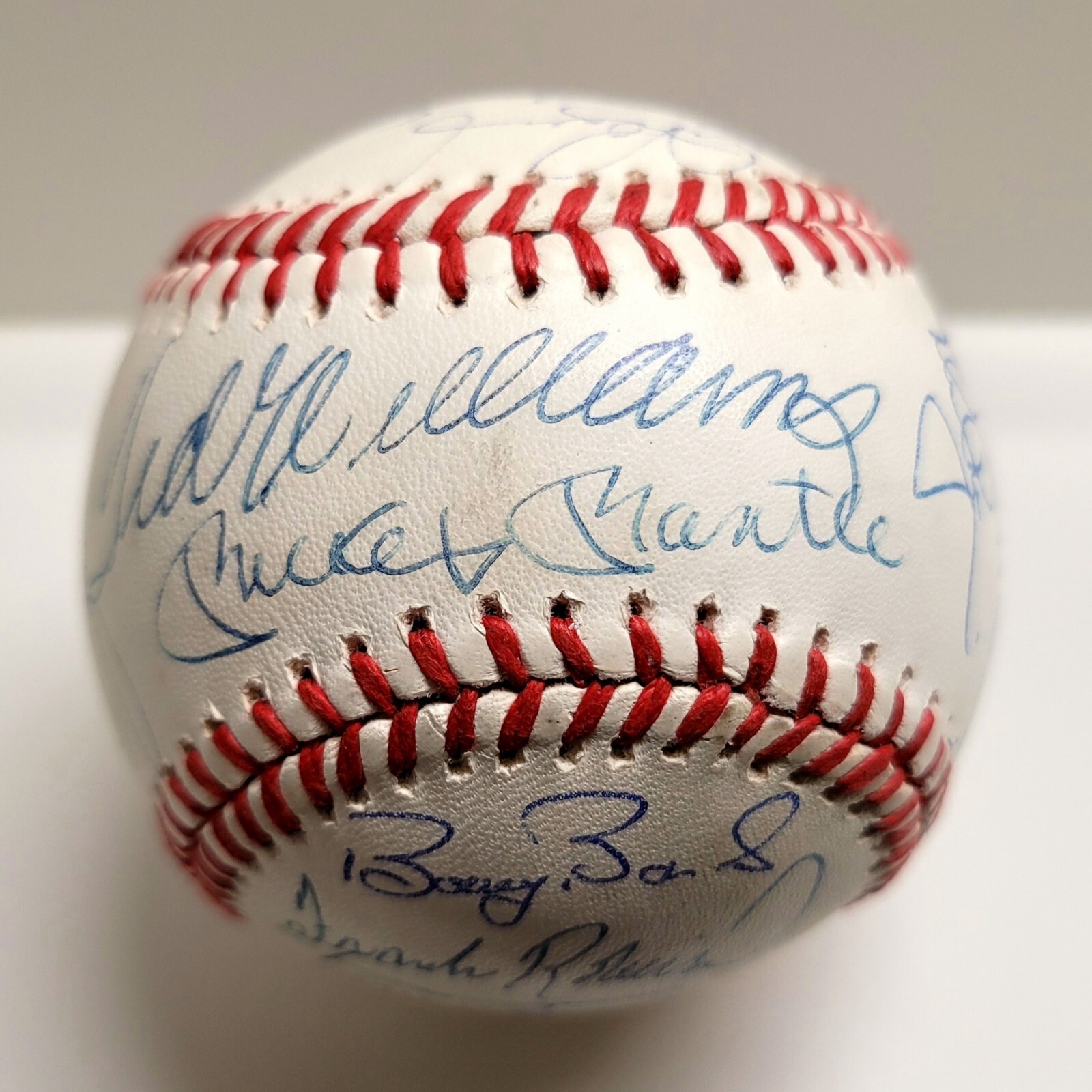 500 Home Run Club Signed Baseball w/ 20 AUTOS WILLIAMS, MANTLE,AARON ...