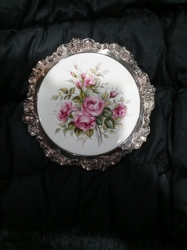 Baroque By Wallace Porcelain And Silver Plate Trivet | eBay