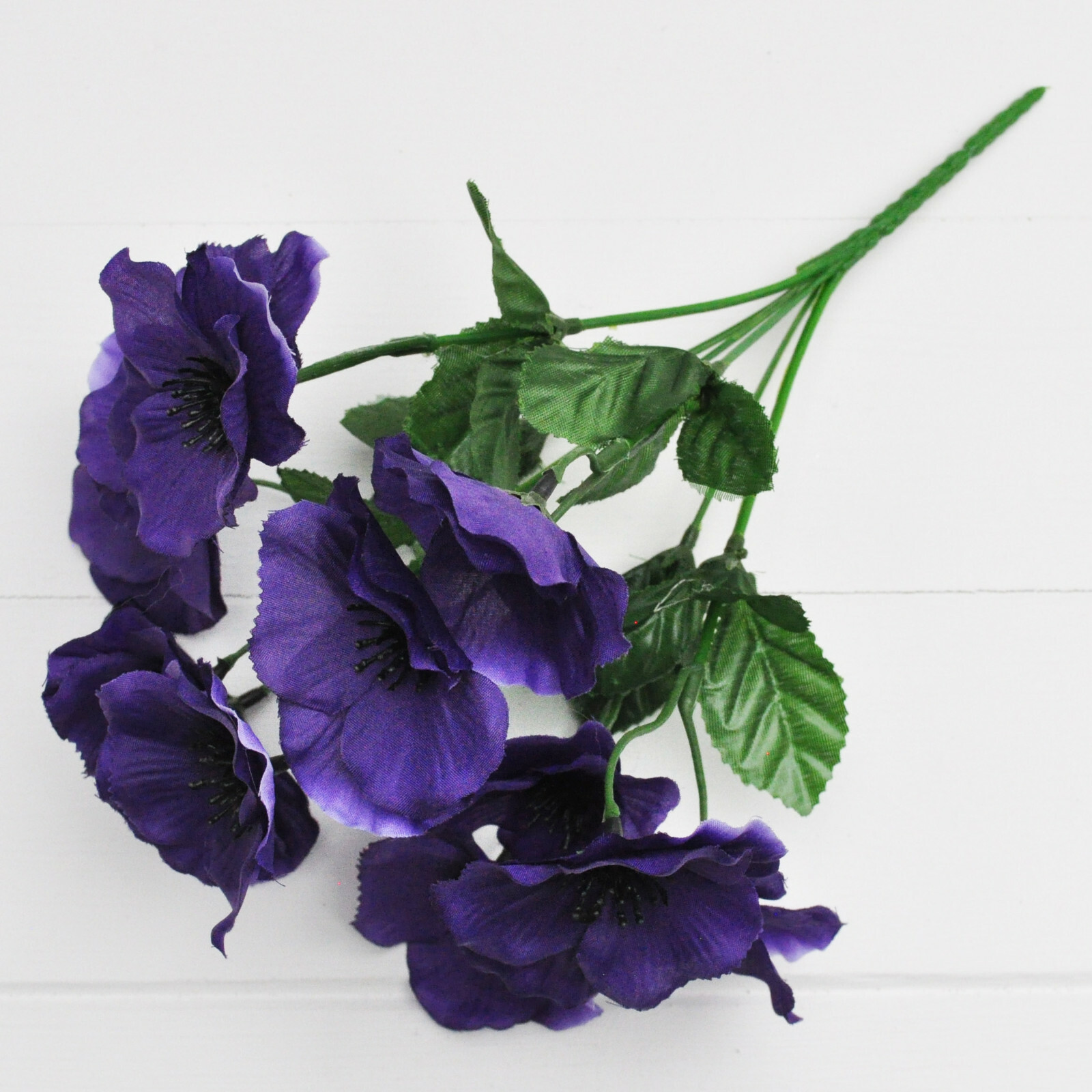 ARTIFICIAL SILK FLOWERS PANSY BUNCH 6 COLOURS Home Wedding Outdoor | eBay