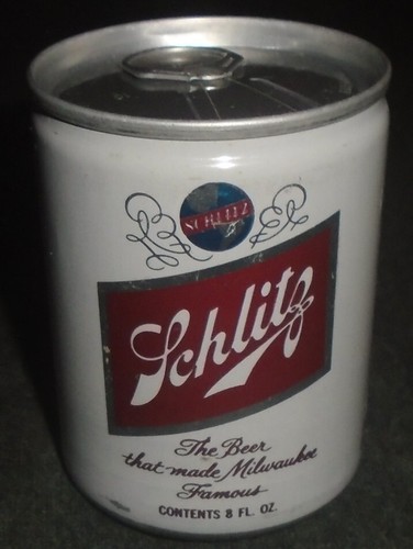 Old 1976 8 Ounce Schlitz Beer, Schlitz Brewery Vintage ALUMINUM Beer ...