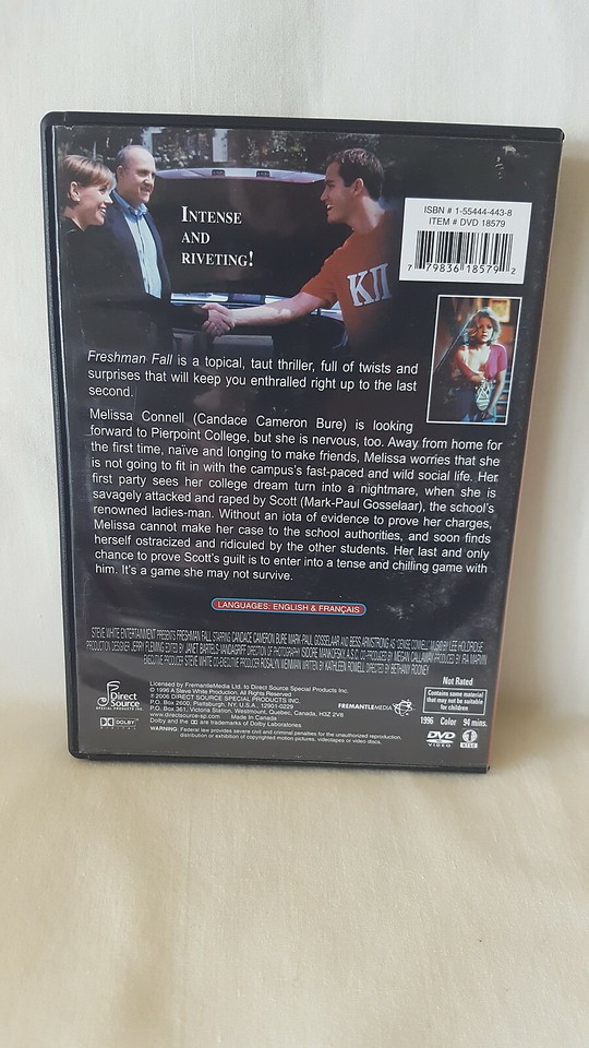 Freshman Fall ( DVD, 1996 ) Mark-Paul Gosselaar / Out of Print ...