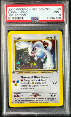 Pokemon Lugia Neo Genesis 1st Edition Holo Rare #9 PSA 9 Mint | eBay