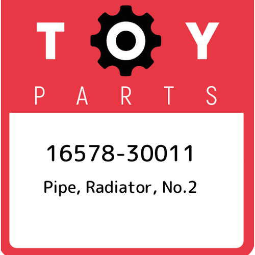 16578-30011 Toyota Pipe, radiator, no.2 1657830011, New Genuine OEM ...