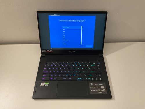 MSI GS66 Stealth (Intel i9 240HZ) UltraFast Gaming Laptop in Core Black ...