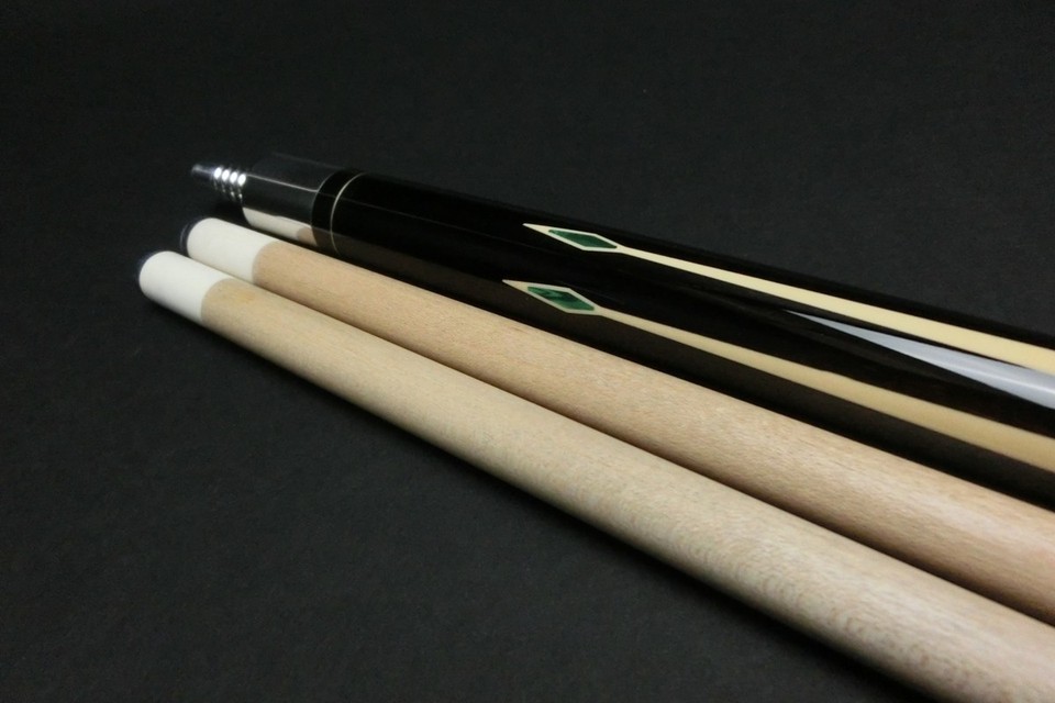 Dale Perry Custom Cue Radial Joint 2 Shafts Malachite Inlay Billiards ...