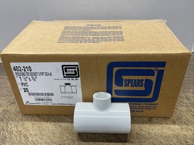 Spears 25 Reducing Tees 1 1/2 x1 1/2 x 3/4 PVC 402-210 HD-01 | eBay