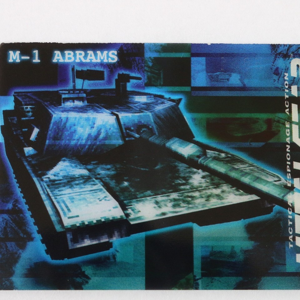 Metal Gear Solid Trading Card #097 M-1 Abrams Tank Serial CM-T1 5861 ...