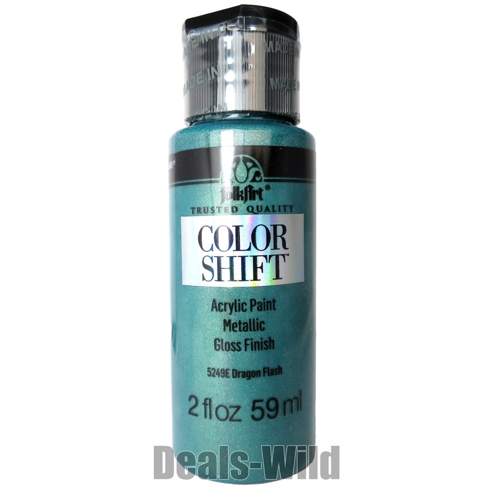 1 Color Shift Metallic Gloss Finish FolkArt Acrylic Paint 2oz - Pick ...