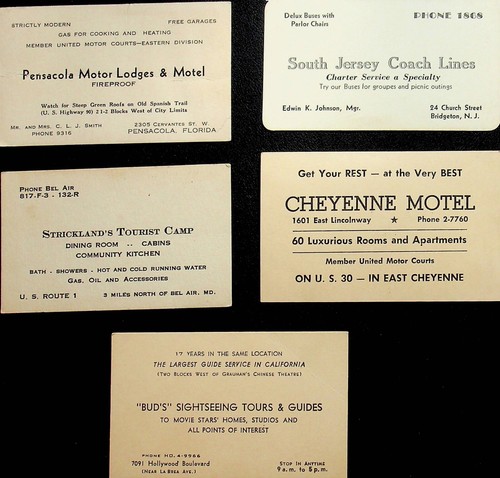 VINTAGE 5 BUSINESS CARD LOT - HH-31 | eBay