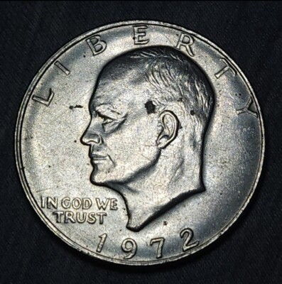 Rare 1972 D Eisenhower Broadstrike-Ike Dollar, Strong Strike,DD and ...