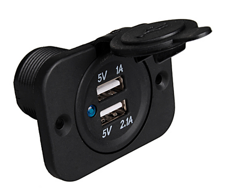 Campervan 12v 24v Double USB Socket 12v Cigarette Socket Motorhome Boat ...