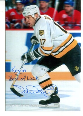 NHL Boston Bruins DAVE REID signed AUTOGRAPH 7676 | eBay