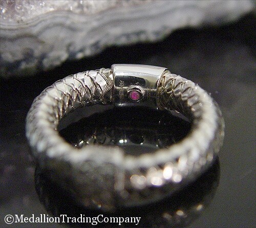 Authentic 18k Roberto Coin White Gold Primavera Pave' Diamond Band Ring ...