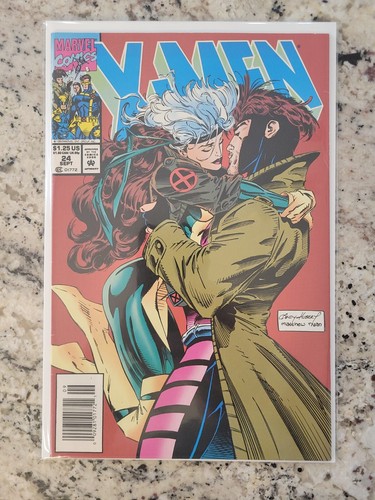 🔥🔥🔥X-Men #24 NEWSSTAND - Gambit & Rogue Andy Kubert Cover, 1993 Marvel ...
